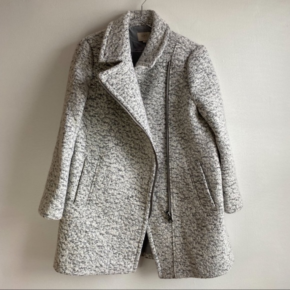LOFT | Jackets & Coats | Loft Marled Moto Coat | Poshmark